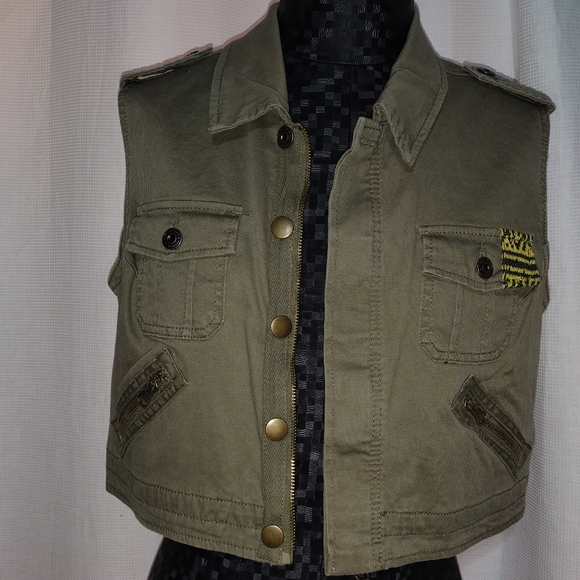 Arizona Jean Company | Jackets & Coats | Arizona Cropped Army Green ...